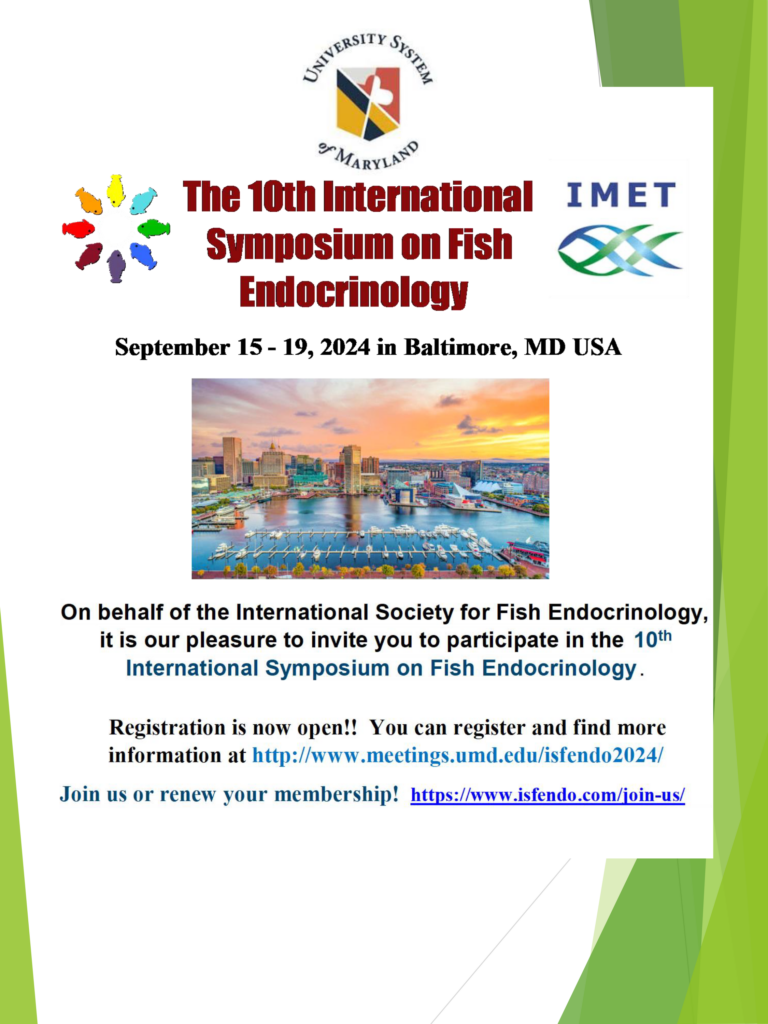 Registration opened for the 10th ISFE meeting in Baltimore ...